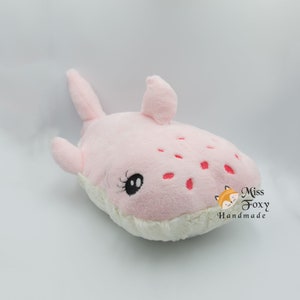 Whale Shark Sea Creature Minky Plush Stuffie, Personalized Embroidered ...