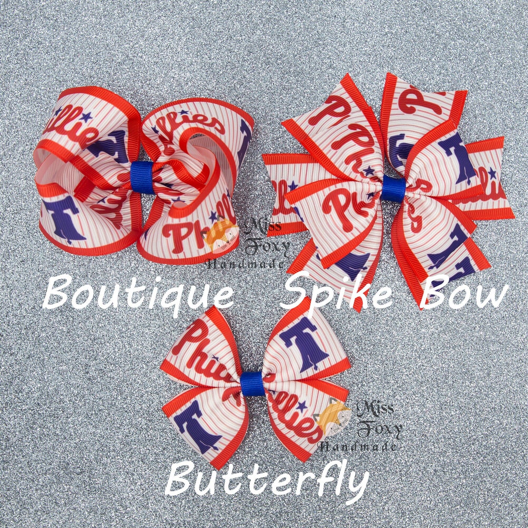Philadelphia Phillies Baseball Hair Bow | Toddler Hair Bows | Girls ...
