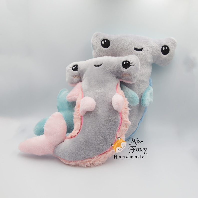 Hammerhead Shark Hammer Shark Sea Creature Minky Plush Stuffie ...