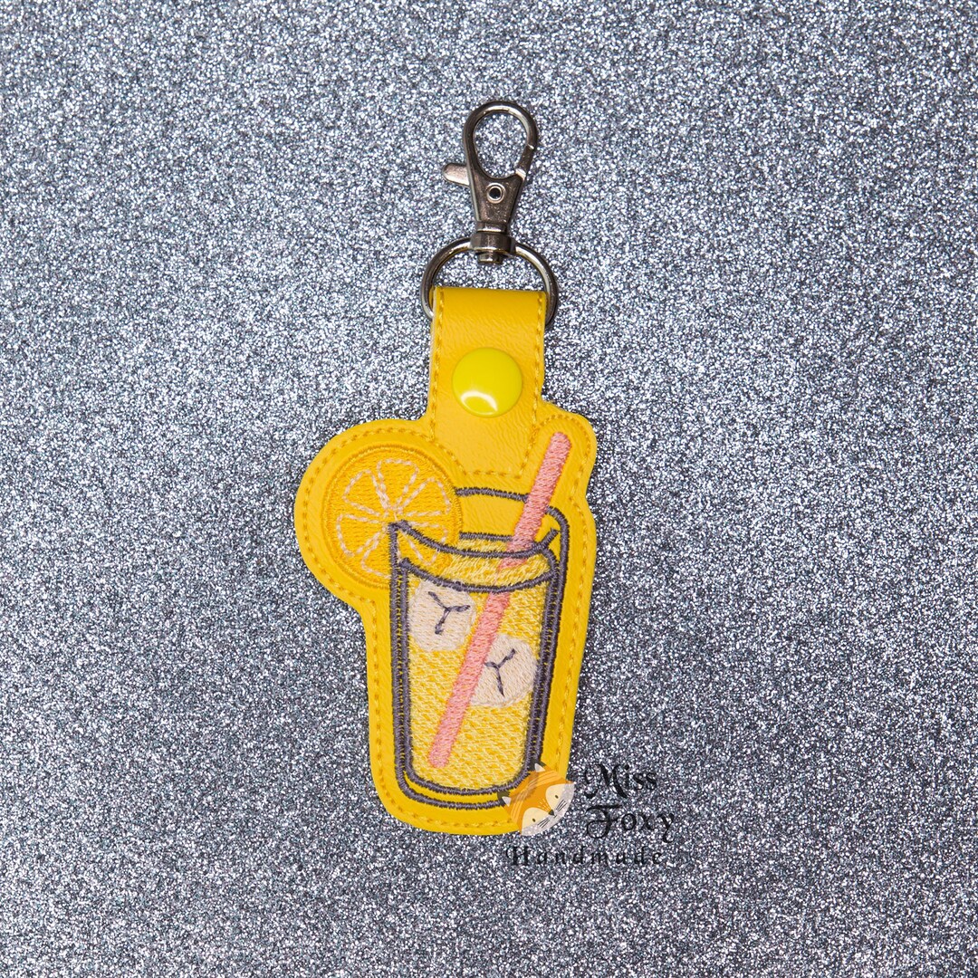 Summer Time Lemonade Lemon Vinyl Keychain | Key Fob | Backpack Charm ...