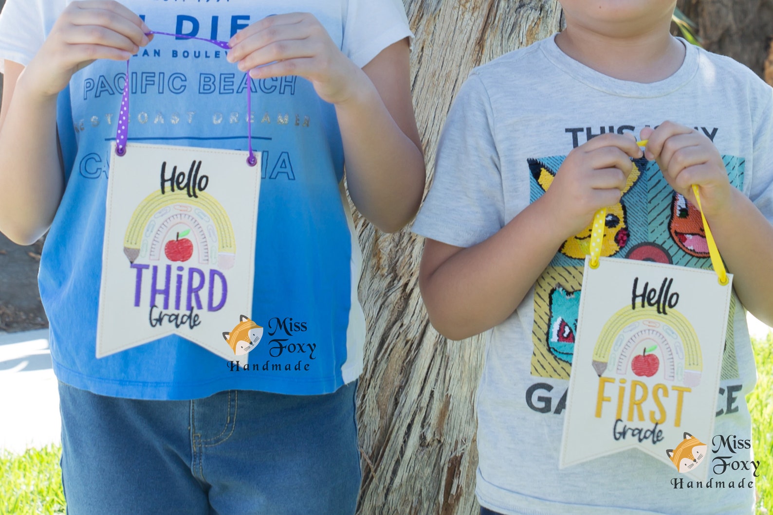 Back to School Hello Grades Banner Flag Pre School - Etsy