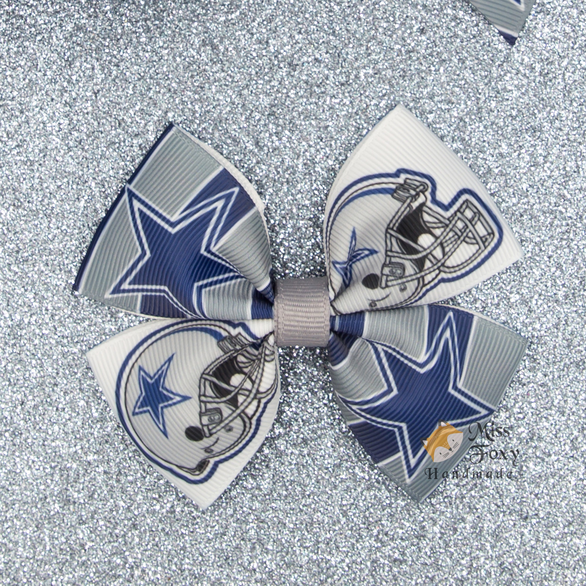 Dallas Cowboys Football Hair Bow Toddler Girls Hair Bow | Etsy