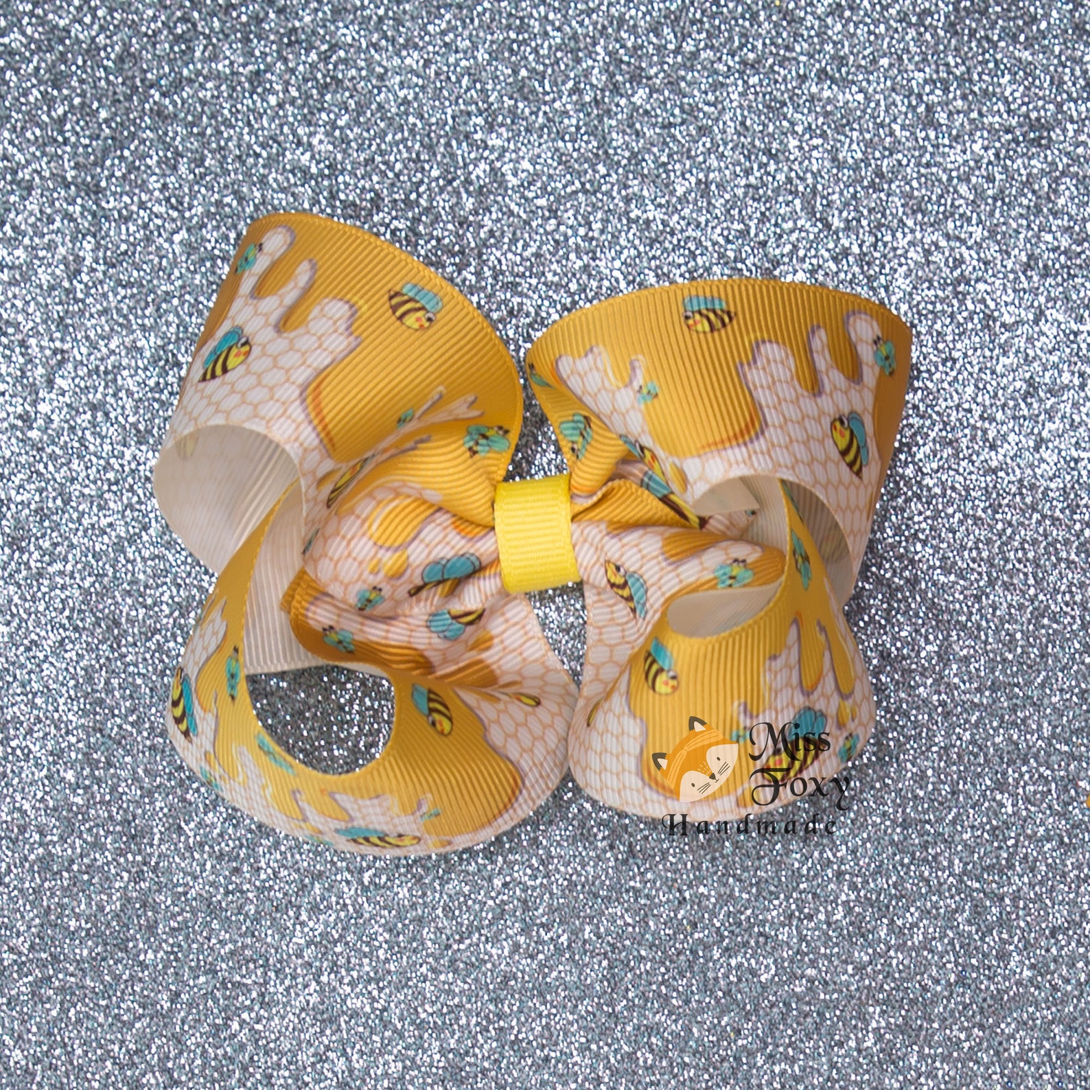 Cute Honey Bee Beehive Hair Bow | Toddler Hair Bows | Girls Hair Bow ...