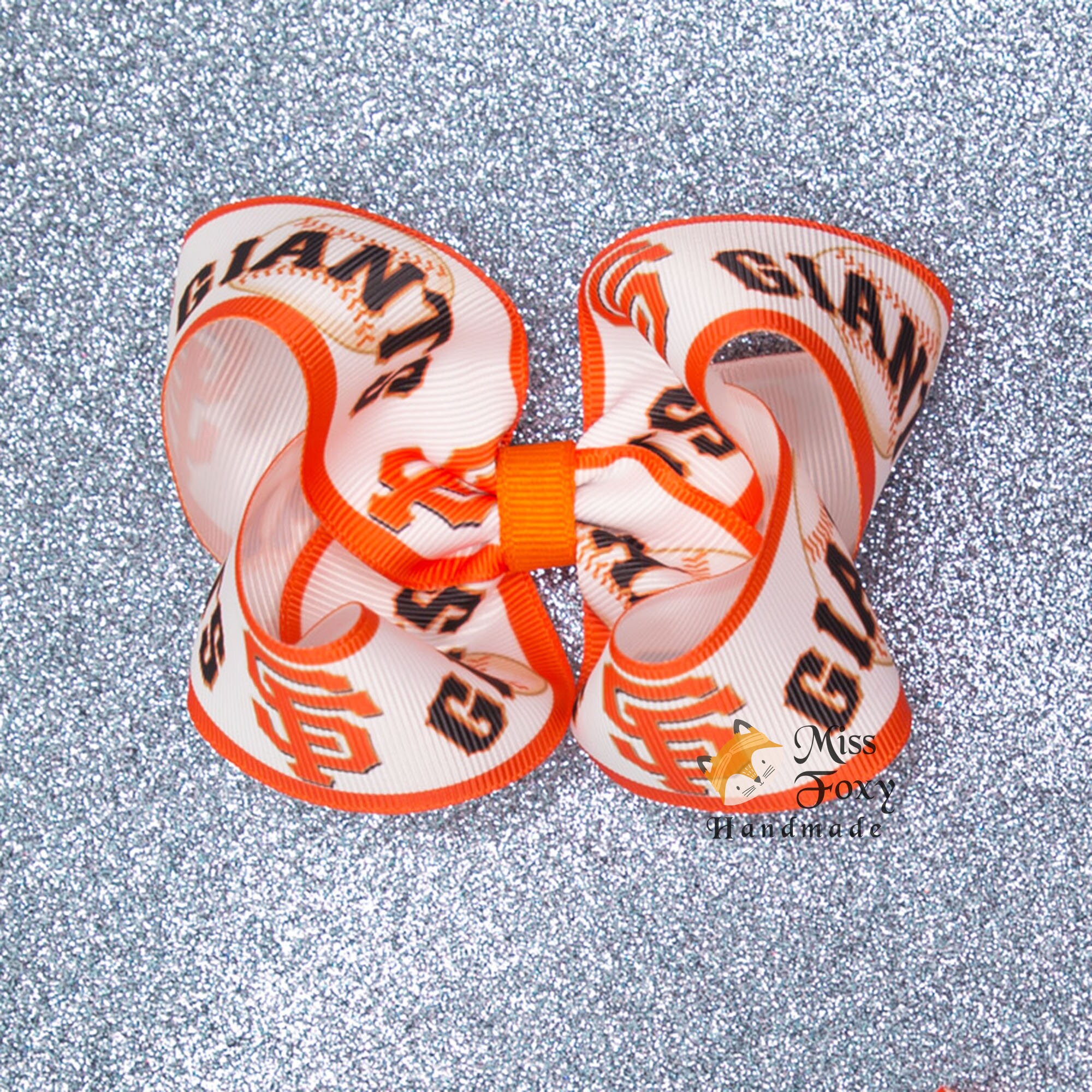 San Francisco Giants SF Baseball Hair Bow Toddler Hair Bows - Etsy