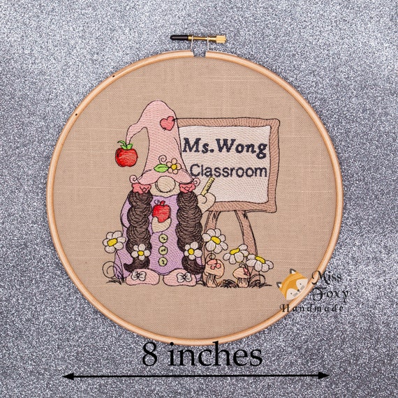 Teacher Gnome Classroom With Personalize Name 8 Inch | Etsy