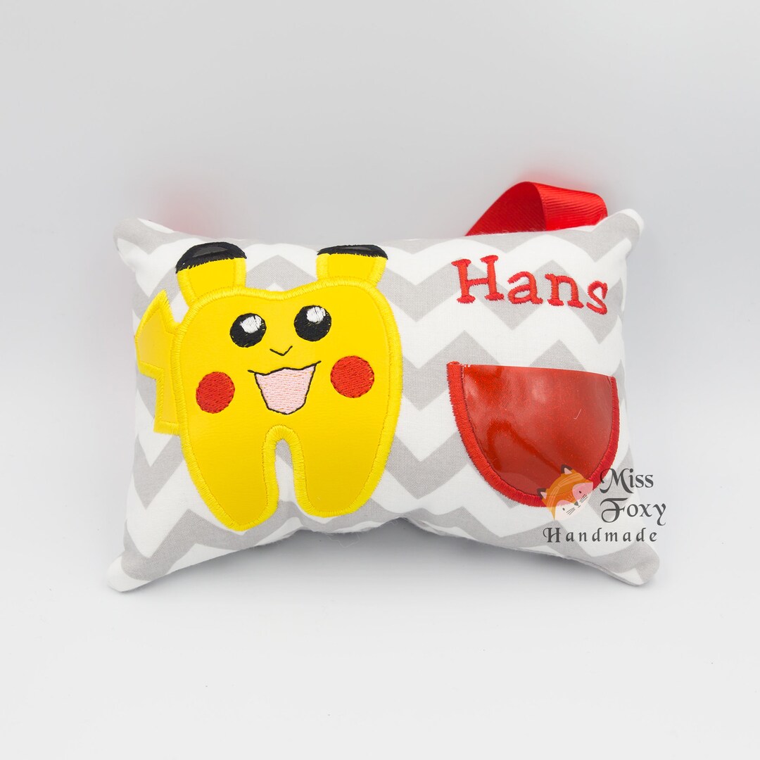 Yellow Monster Lost Tooth Fairy Pillow | Personalized Tooth Bag | Lost ...