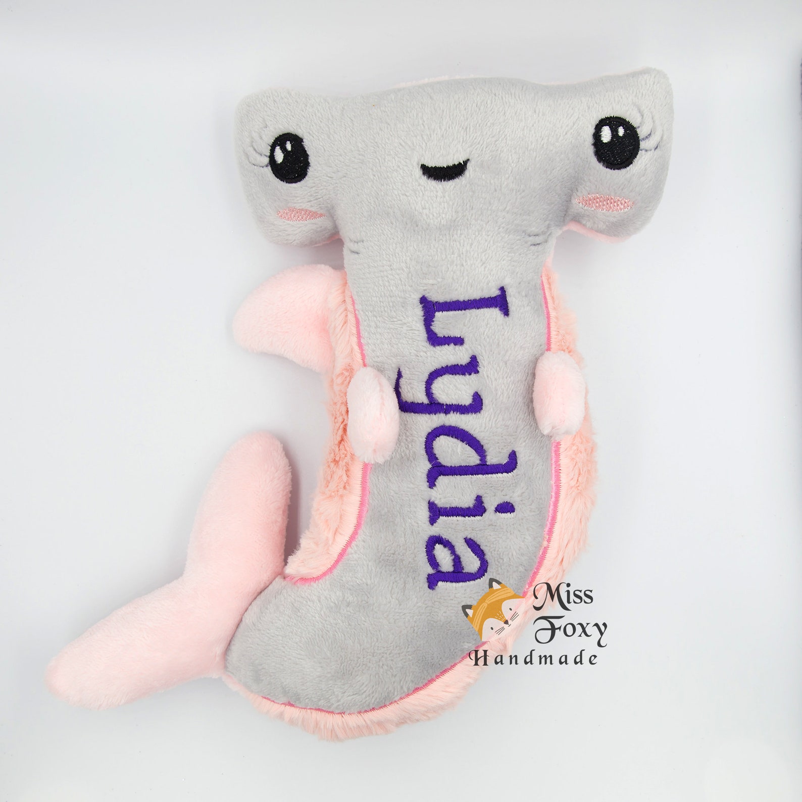 Hammerhead Shark Hammer Shark Sea Creature Minky Plush Stuffie ...