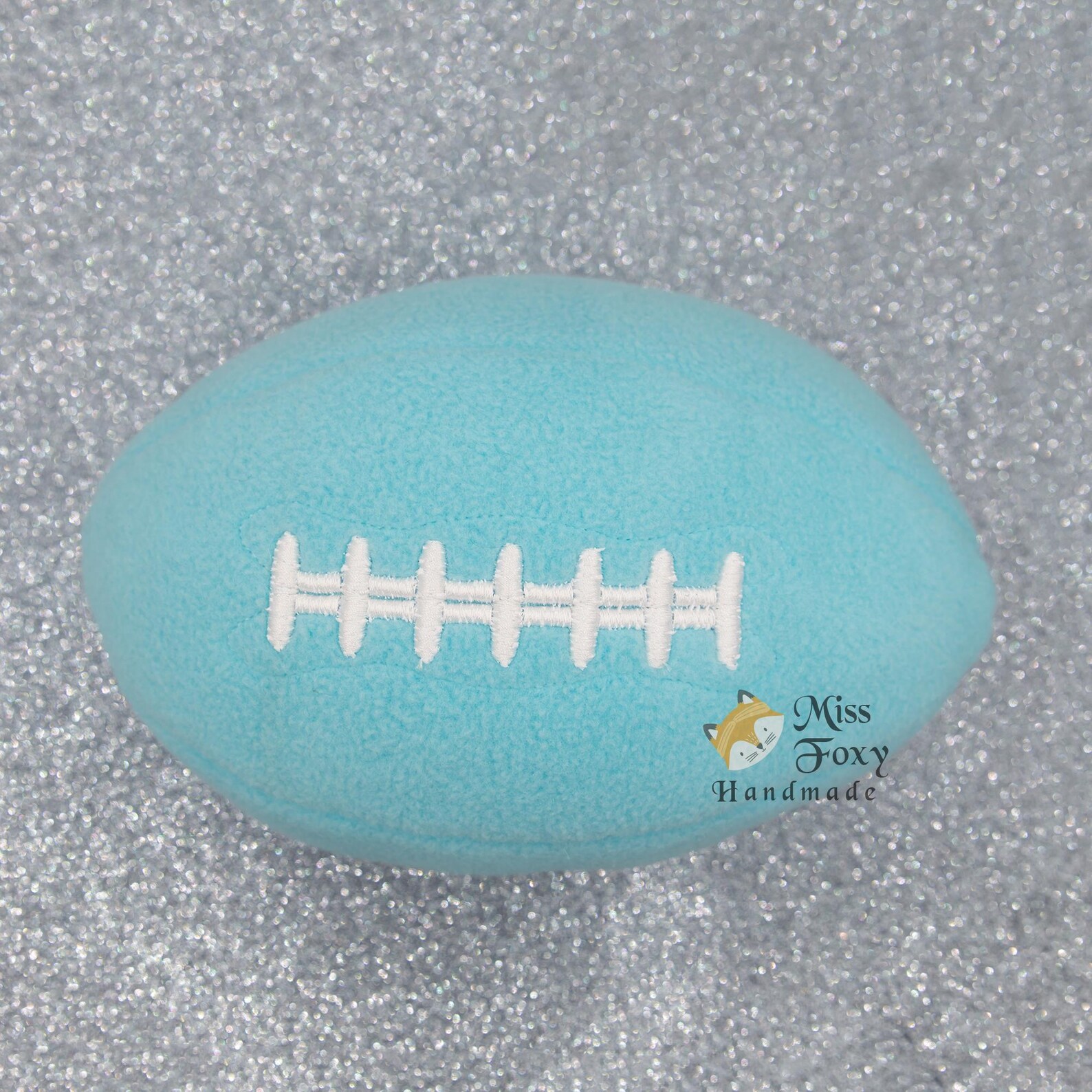 Personalized Football Plush Stuffie - Handmade Fleece Embroidered ...