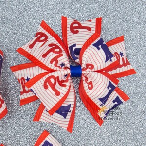 Philadelphia Phillies Baseball Hair Bow | Toddler Hair Bows | Girls ...