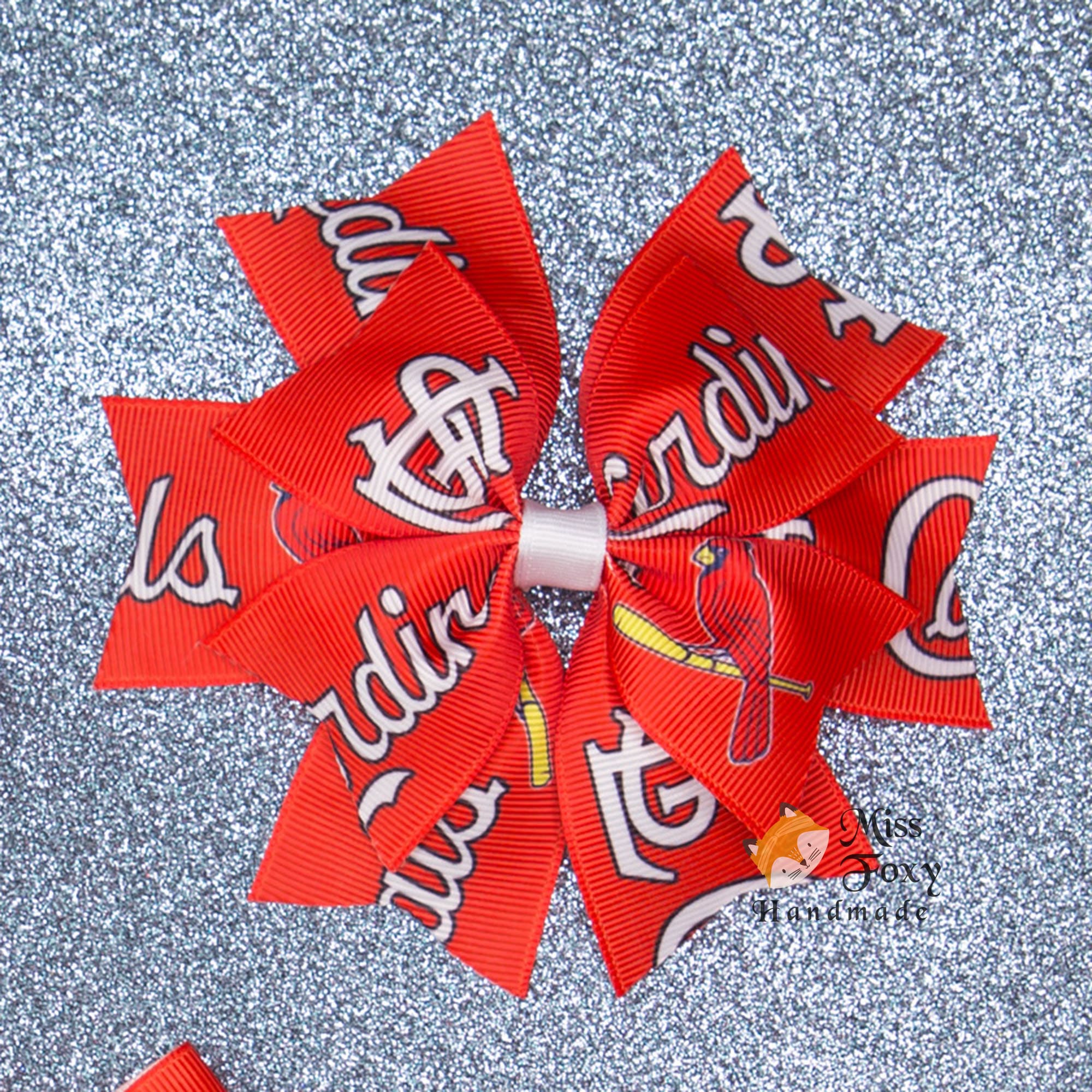 St. Louis Cardinals Baseball Hair Bow Toddler Hair Bows | Etsy
