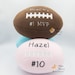 Personalized Football Plush Stuffie - Handmade Fleece Embroidered ...