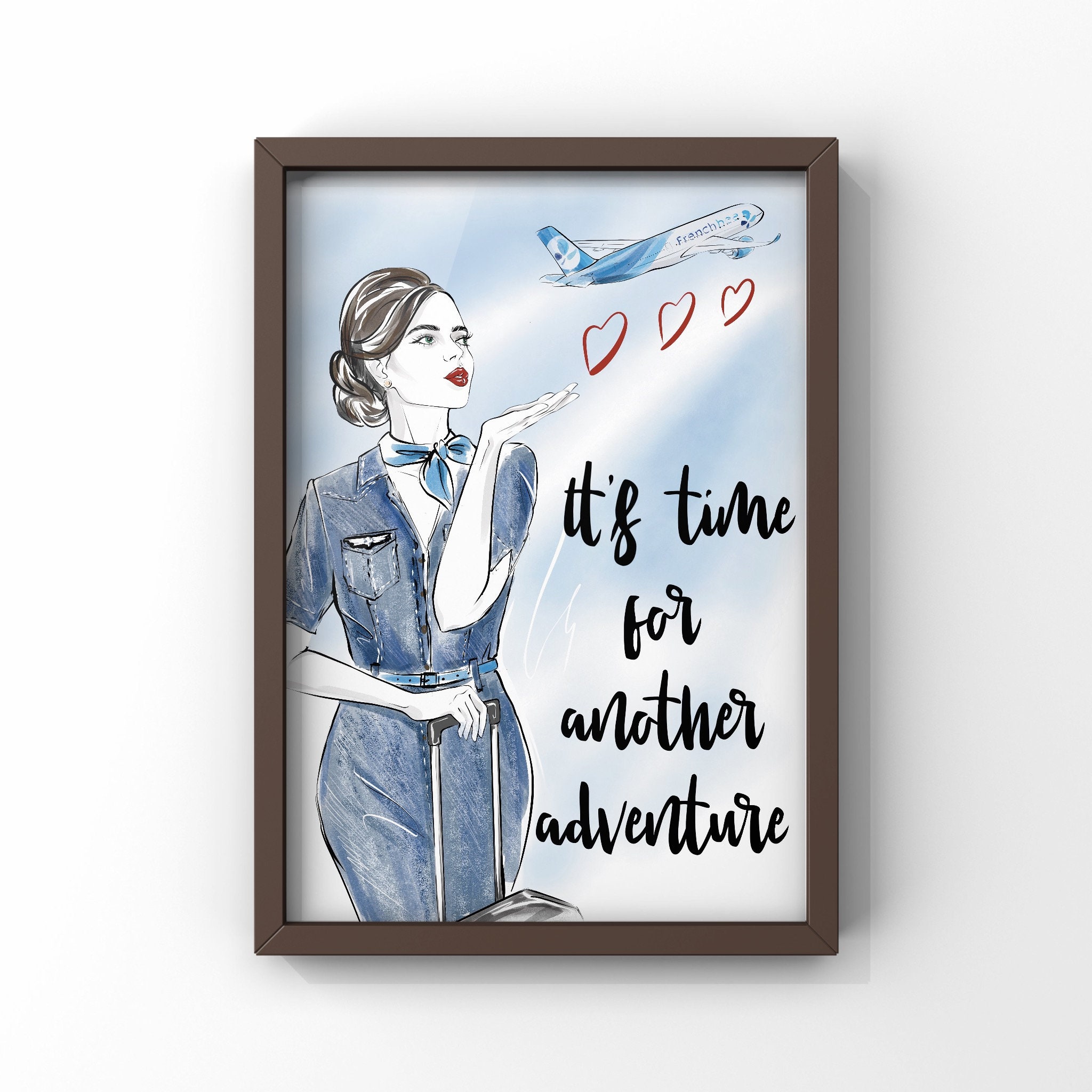 French Bee Illustration