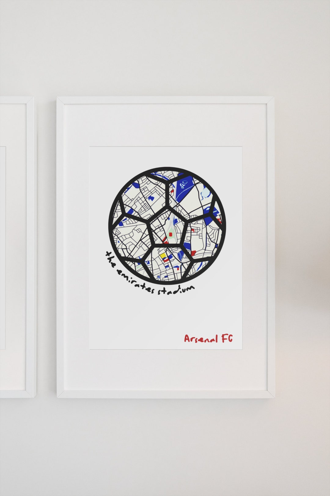 Emirates Stadium Arsenal FC Football Stadium Map Print - Etsy
