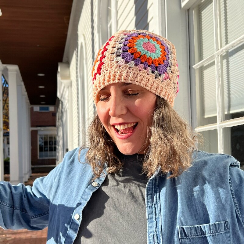 Granny Square Hat - Etsy