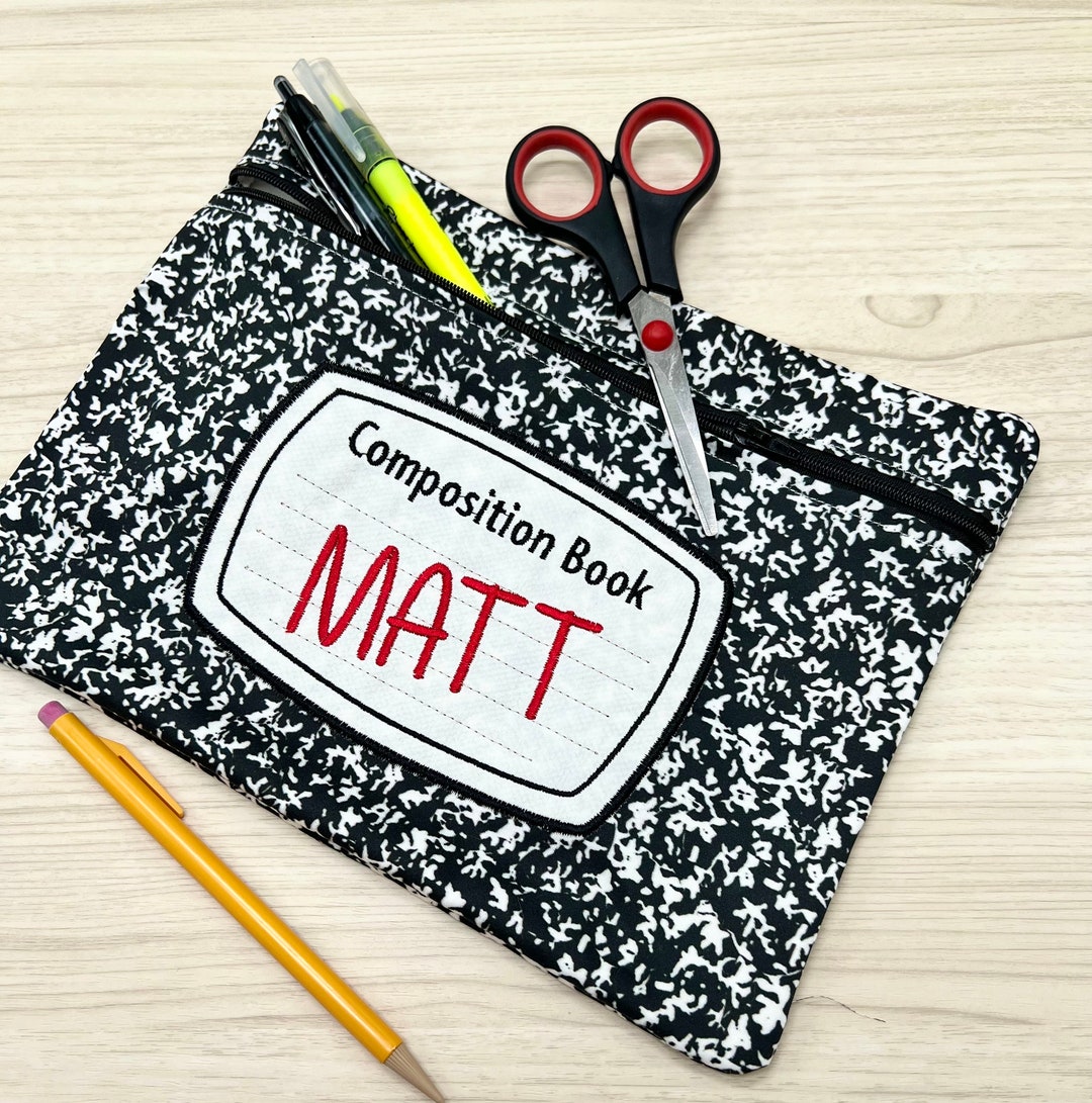 Personalized Pencil Pouch Custom Pencil Case Back to School Zipper ...