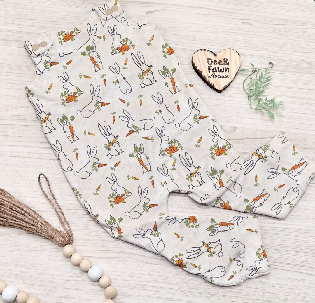 Rabbit Baby Boy Outfit | Baby Boy Spring Outfit | Bunny Boy Romper ...