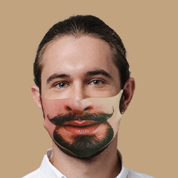Realistic Human Face Mask - Etsy
