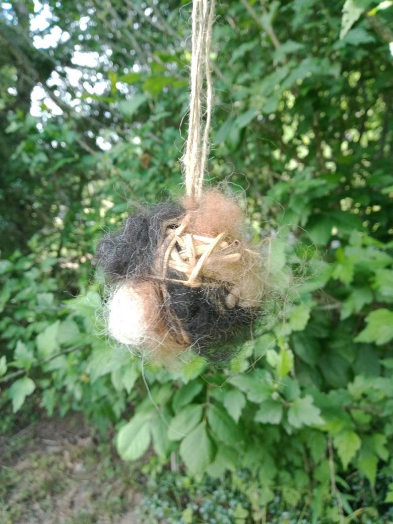 Hummingbird Nesting Ball 2.5 Alpaca Fiber Filled Bird Nesting Ball ...
