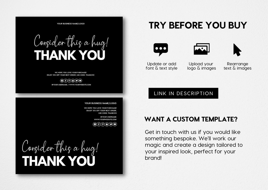EDITABLE Business Thank You Card Printable Thanks For Your Etsy editable-business-thank-you-card-printable-thanks-for-your-etsy