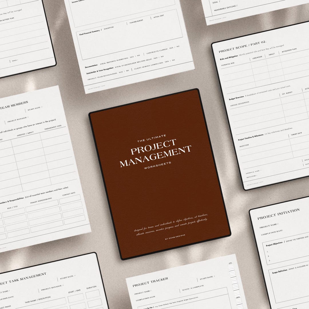 Project Planning Worksheets / Project Management Templates / Plan Your ...