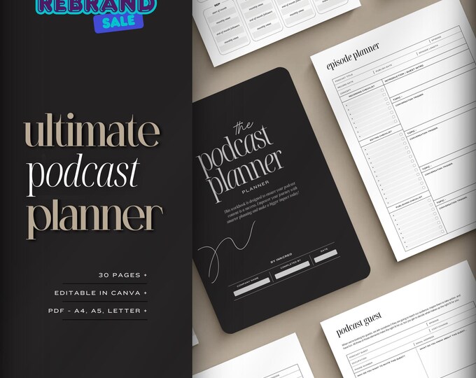 RB SALE* Podcast Channel Workbook • Plan Your Podcast • Become A ...