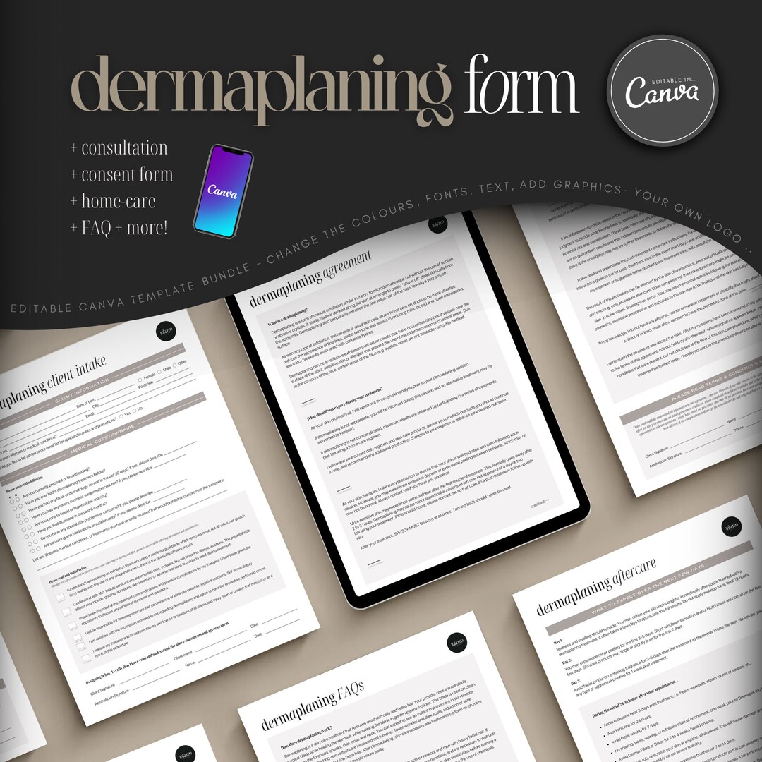 Dermaplaning Consent Templates Dermaplaning Treatment Cosmetology ...