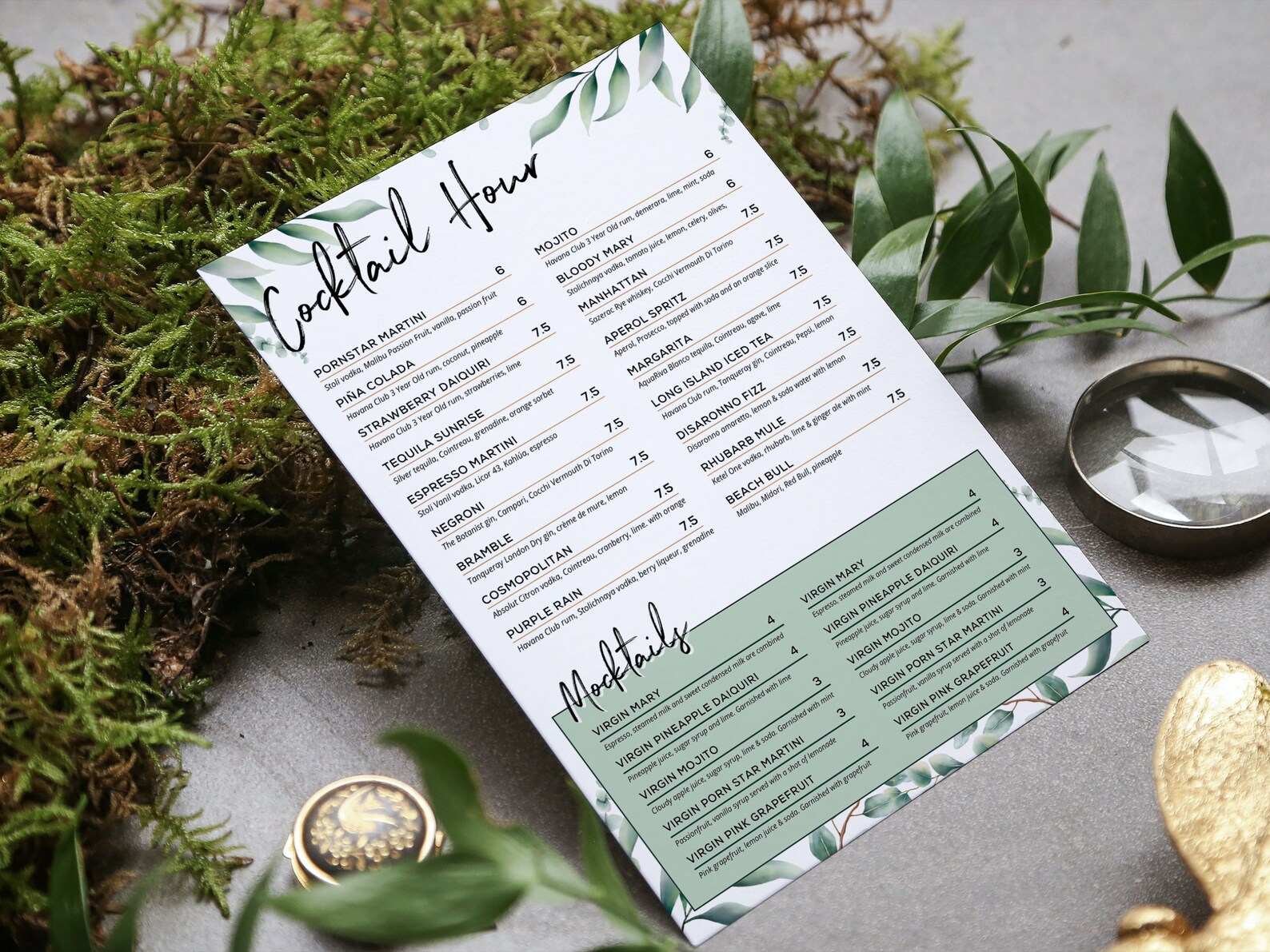 Editable Menu Template DIY Menu Business Menu Restaurant - Etsy UK