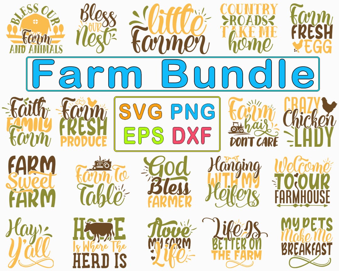 Farm svg, Farming Svg, Farmer Svg, svg files for cricut - Etsy Portugal