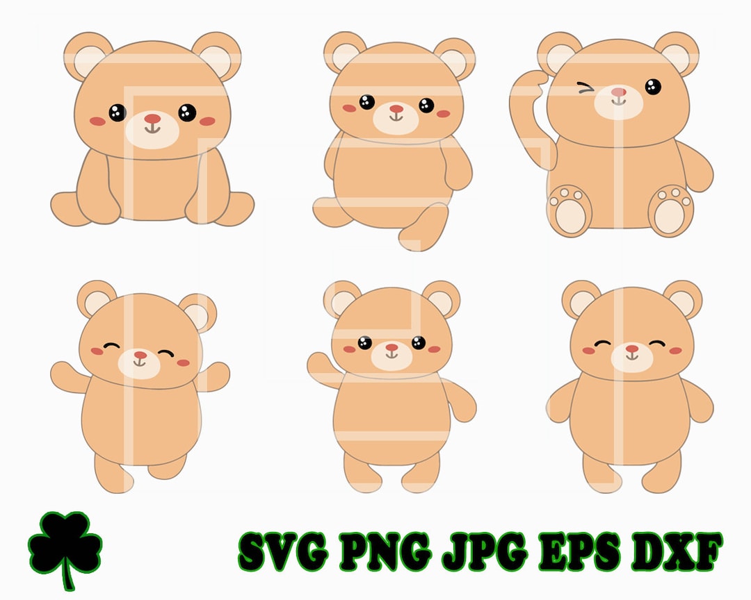 Baby Bear SVG, Bear SVG, Woodland Animals SVG, Bear Cut File, Bear ...