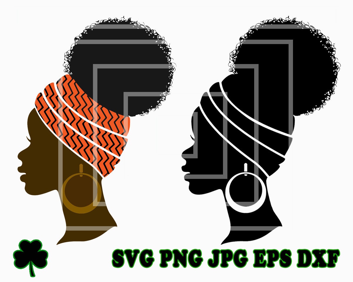 Afro Woman Bundle Afro Woman Svg Afro Girl Svg Afro Svg Black Woman
