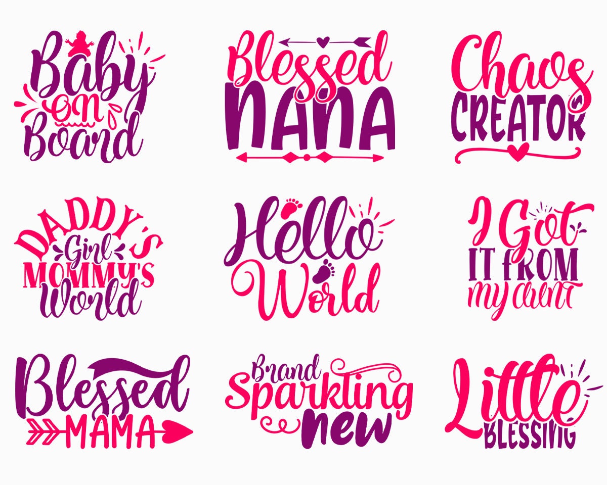 Baby Quotes Svg Baby Bundle Baby Svg SVG Files for Cricut - Etsy Ireland