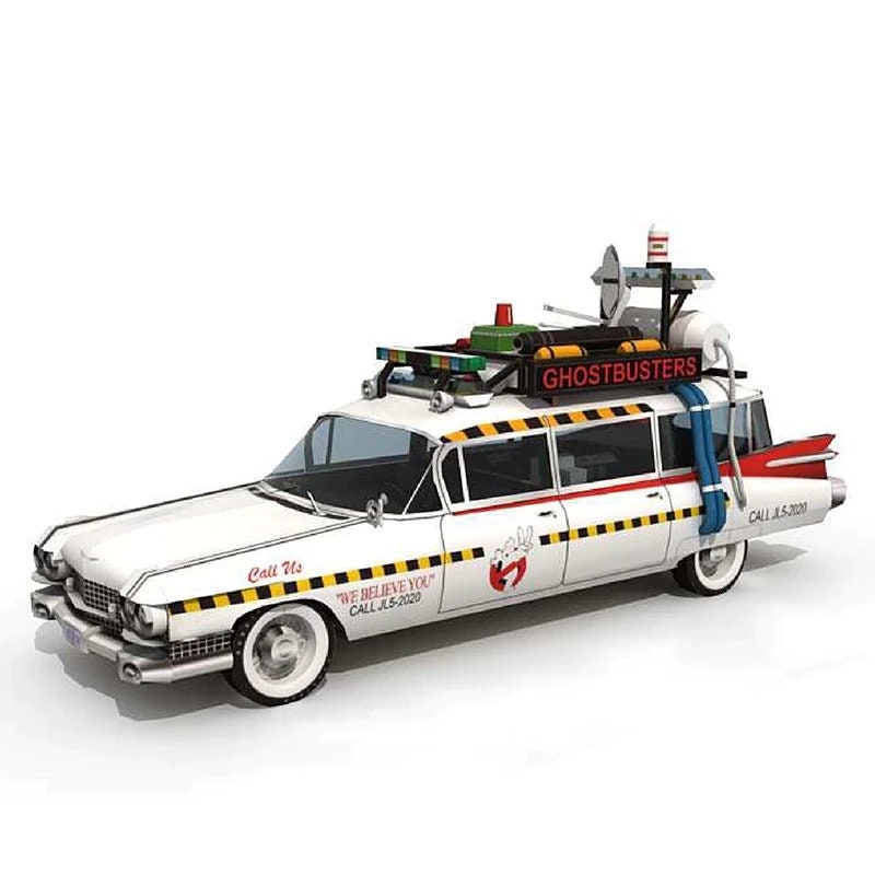 Ghostbuster Car Papercraft Paper Color Model Plans & - Etsy UK