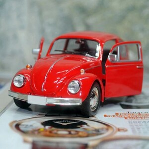 VW Volkswagen Scale Model Retro Vintage Beetle Diecast Pull Back Car ...