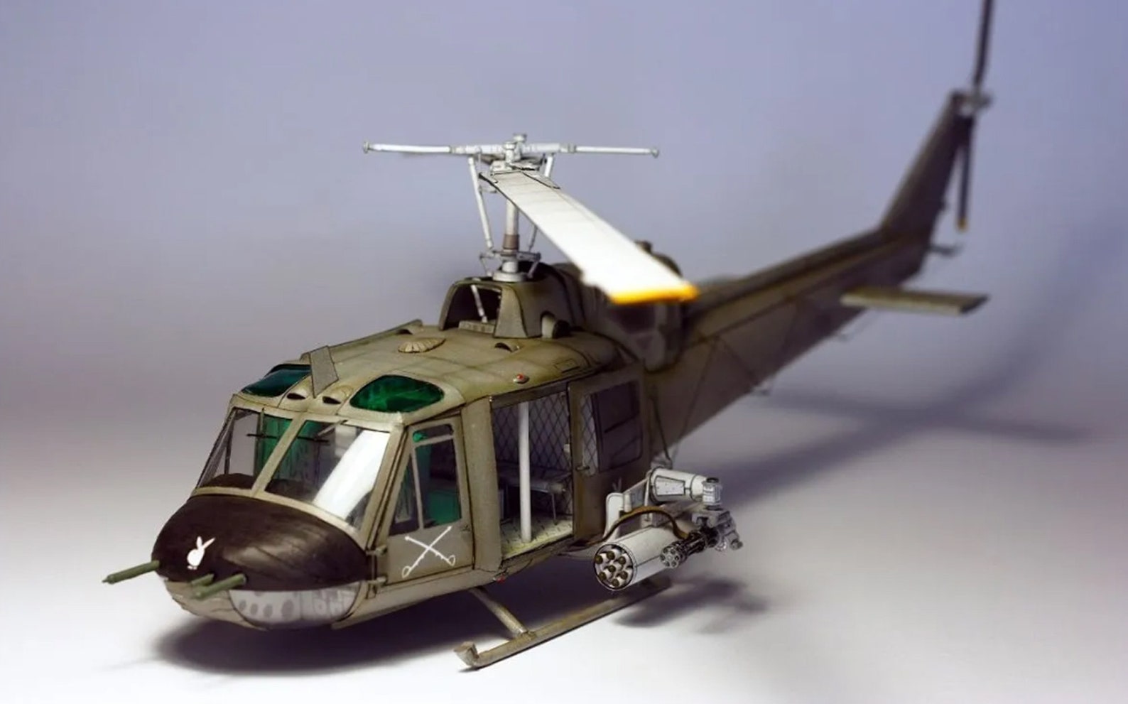 PaperCraft helicóptero modelo 3D helicóptero de papel | Etsy España