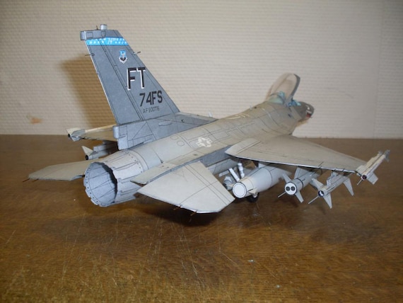 F16 Jet Fighter Paper Plane