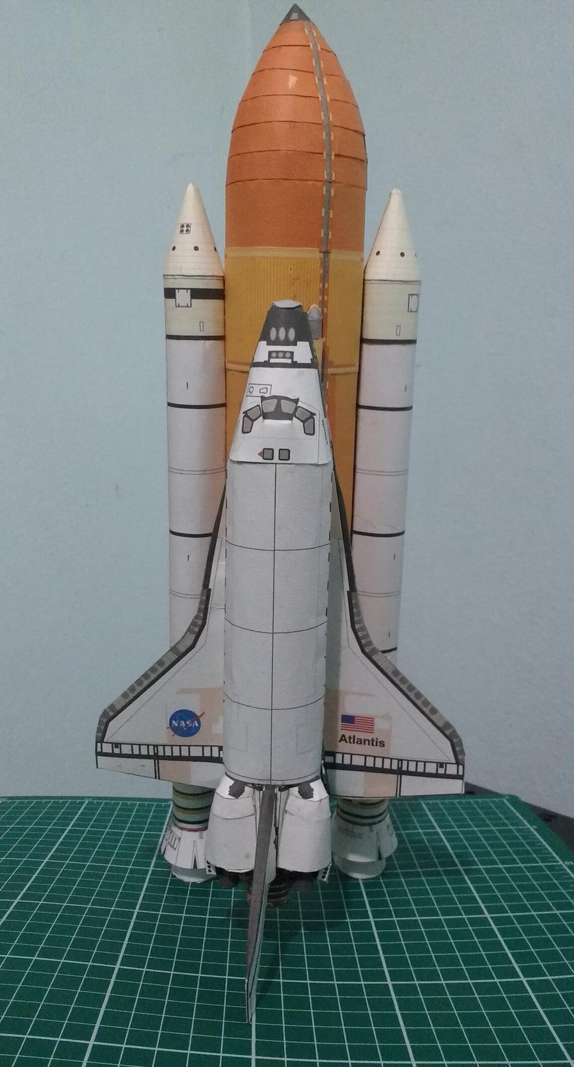 Atlantis Space Shuttle PaperCraft Paper Color Model Plans & | Etsy