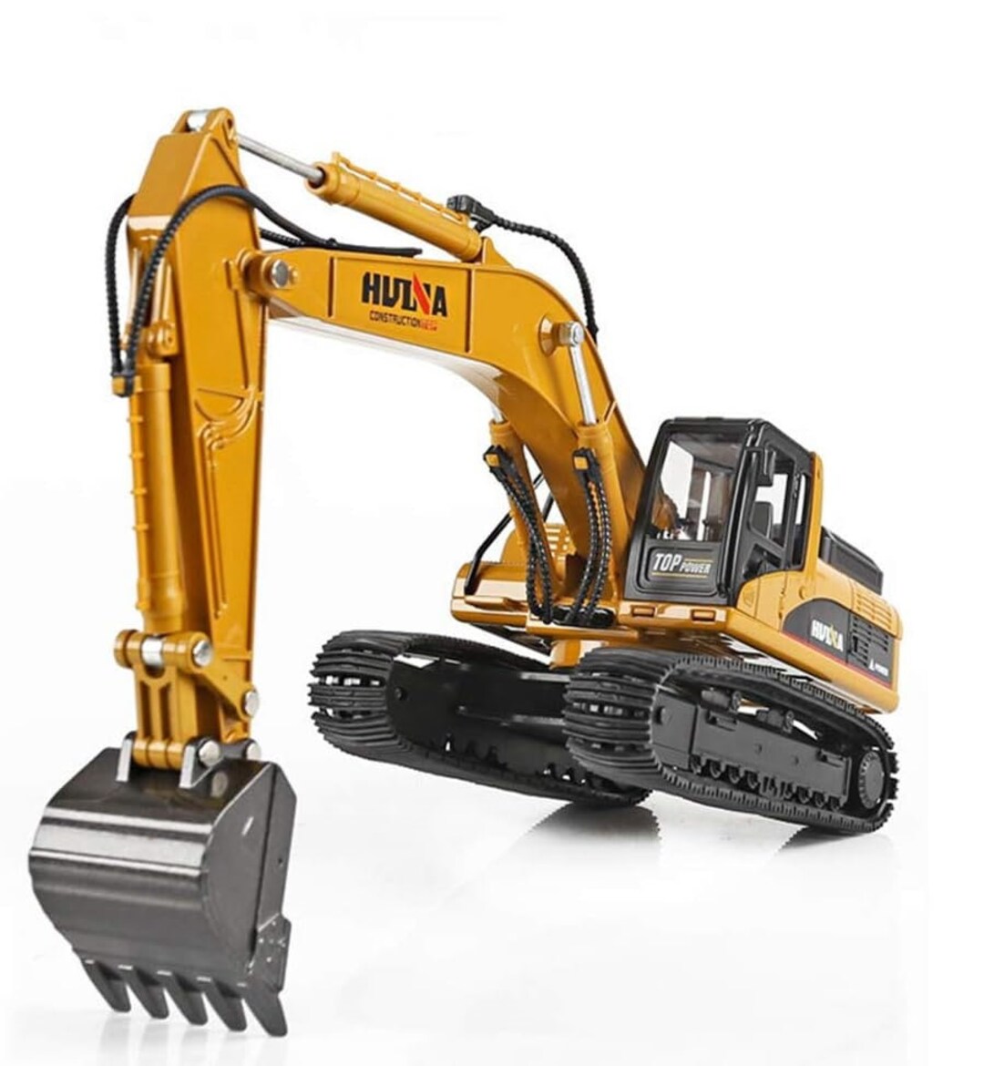 Construction Vehicle Scale Model Toy Excavator, Forklift, Dump Truck ...