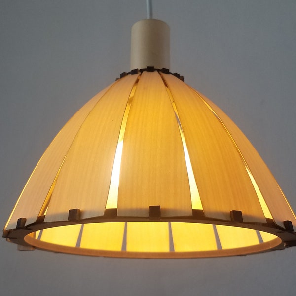 Wood Pendant Light - Etsy