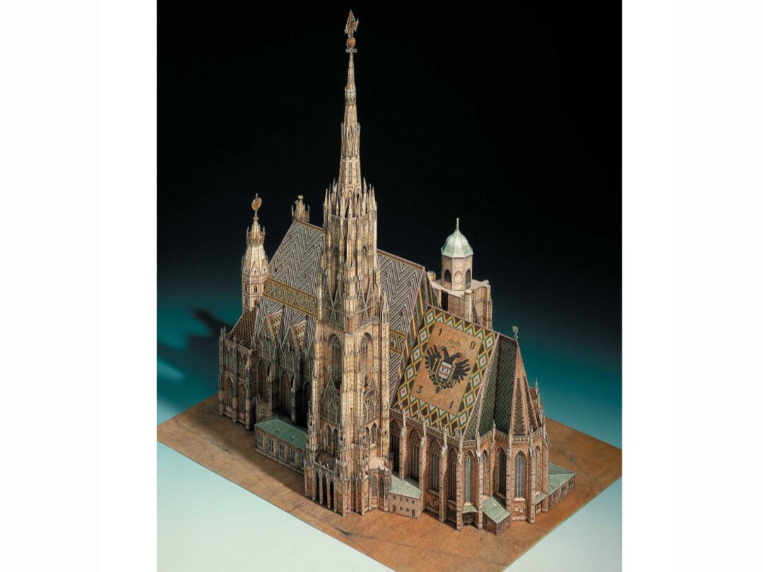 Basilik Saint Stephen Cathedral Viena PaperCraft Papier - Etsy Schweiz