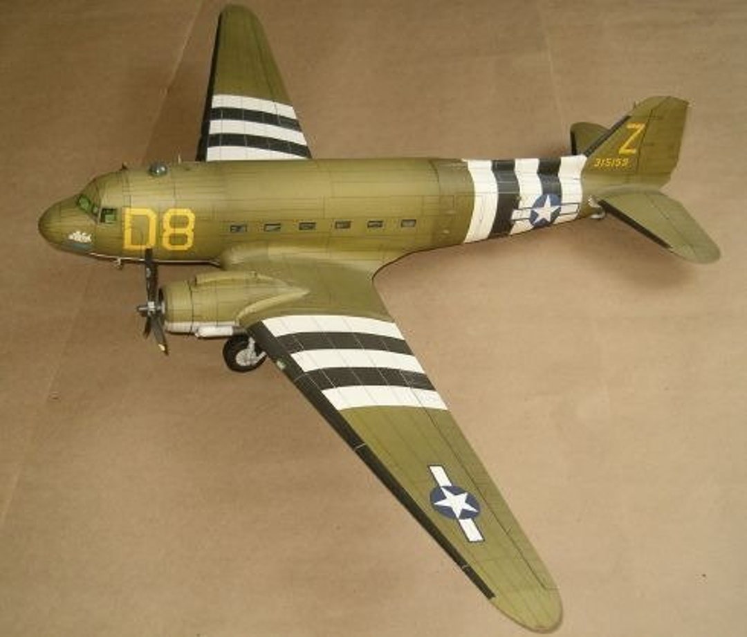 PaperCraft 3D paper model plane paper craft plane digital - Etsy Portugal