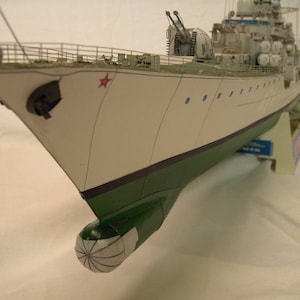 Sovremenny Class Destroyer Soviet Battle Ship Papercraft Paper Color ...