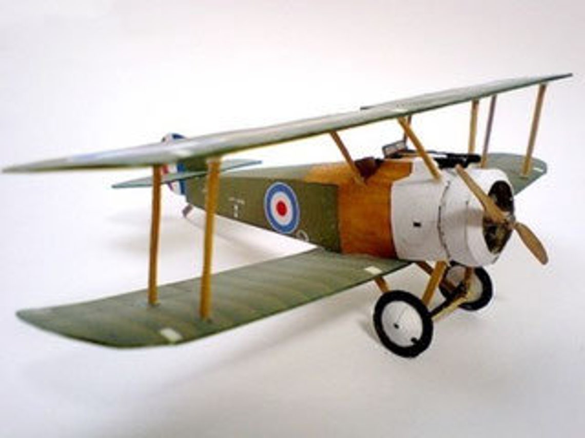 Sopwith Camel Aircraft Biplane PaperCraft 3D Paper Color Model | Etsy