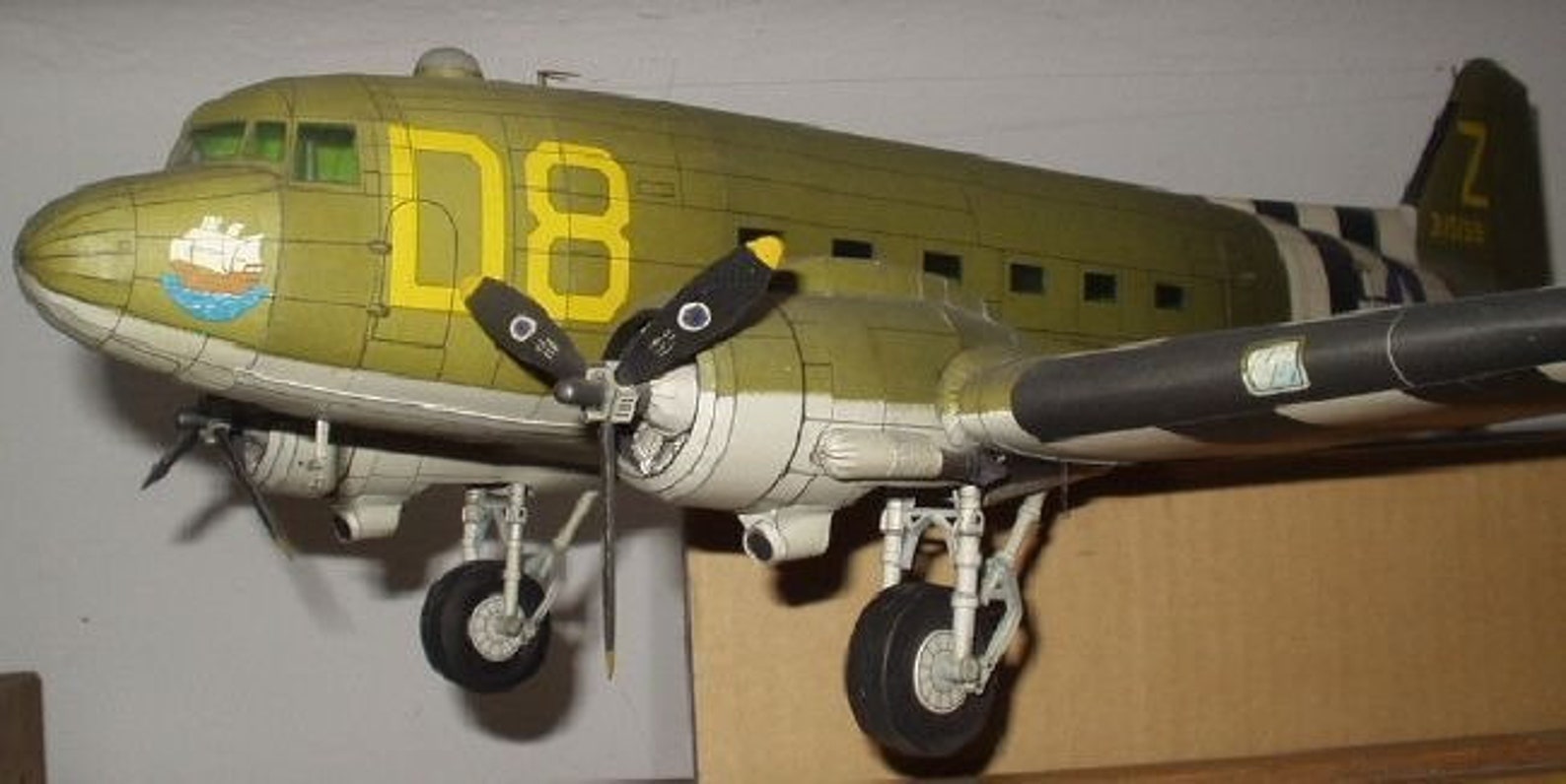 Douglas C-47 Skytrain 3D Paper model Aircraft PaperCraft Color | Etsy