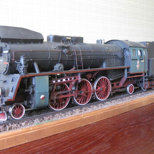 Steam Locomotive Train Papercraft Paper Color Model Plans & - Etsy Canada