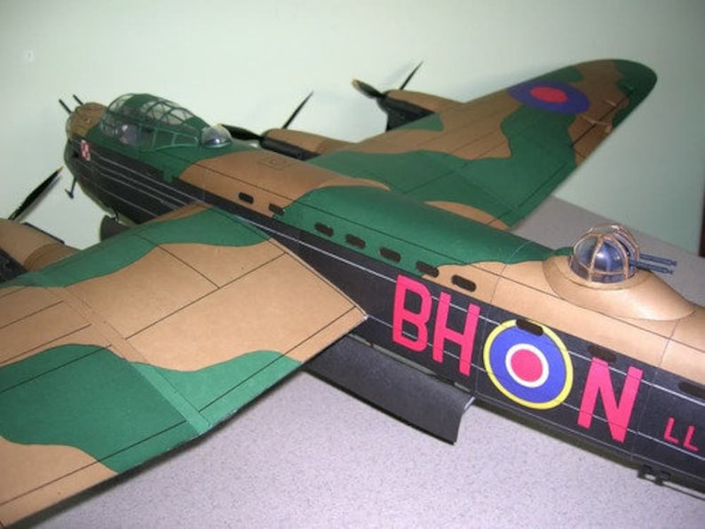 Avro Lancaster Bomber Aircraft Papercraft Paper Color Model - Etsy Avro Lancaster Bomber Aircraft Papercraft Paper Color Model - Etsy
