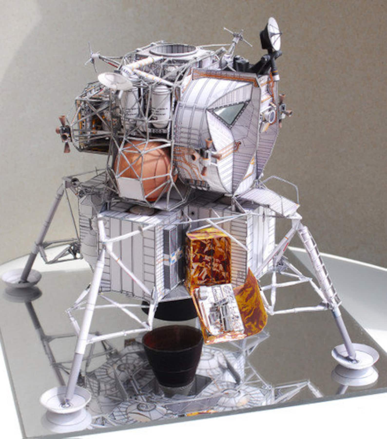 Apollo 13 Lunar Module Space Rocket 3d Paper Model Papercraft Etsy