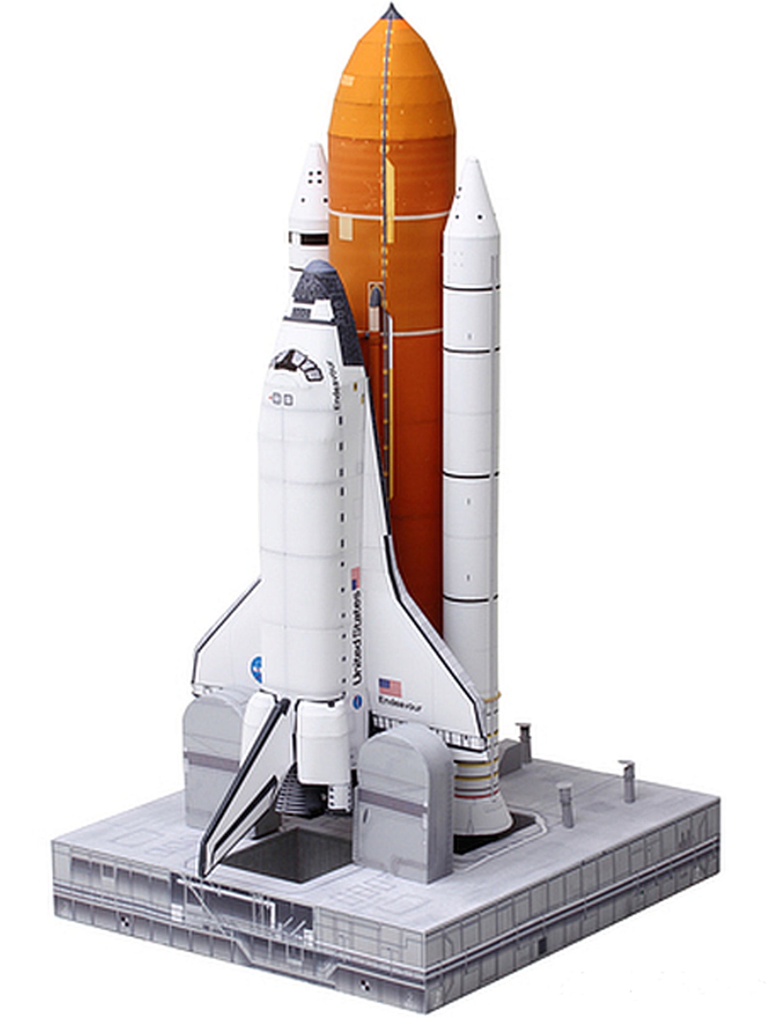 Atlantis Space Shuttle Papercraft Paper Color Model Plans & - Etsy