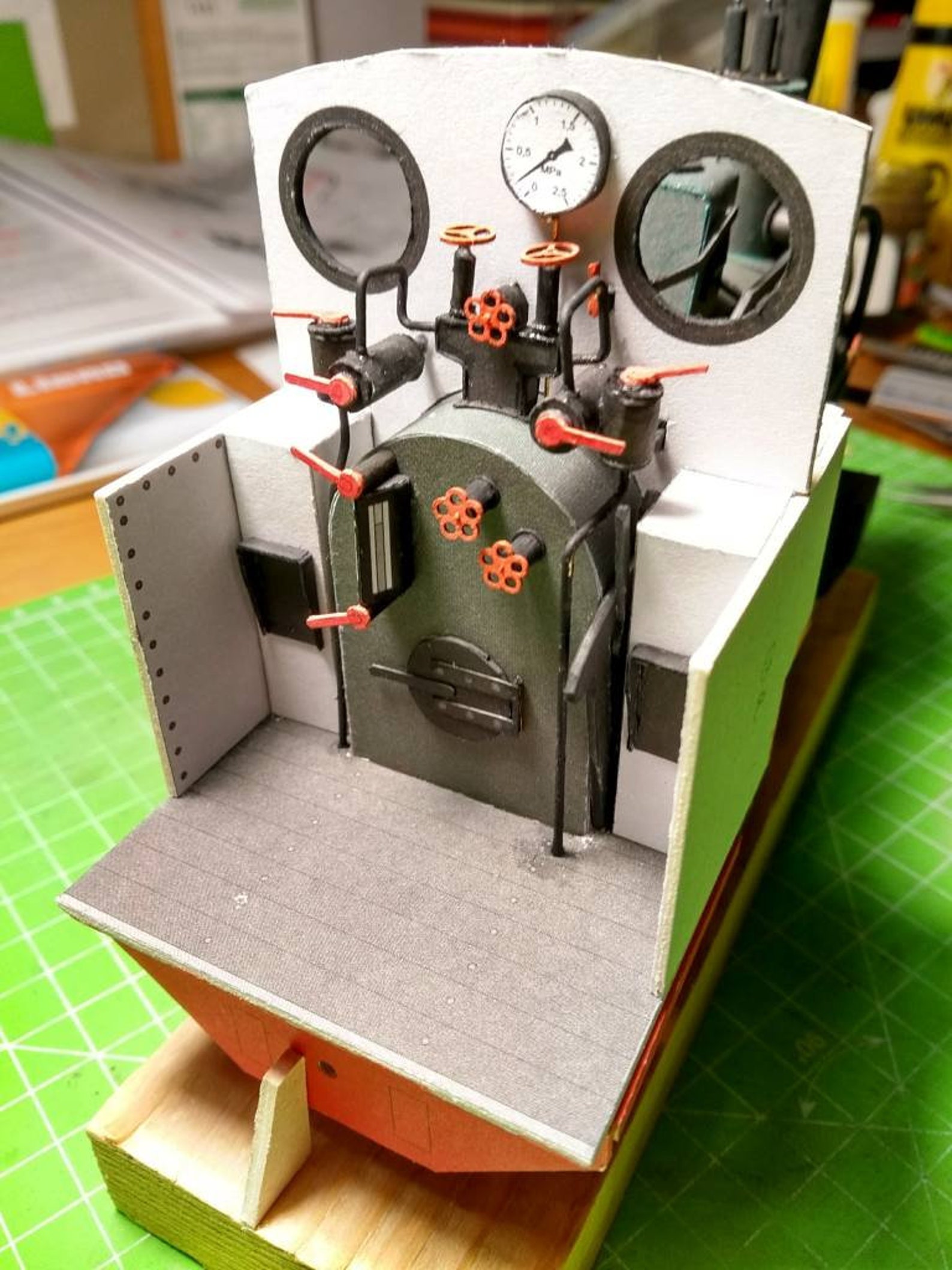 Steam Locomotive Train Papercraft Paper Color Model Plans & | Etsy Canada