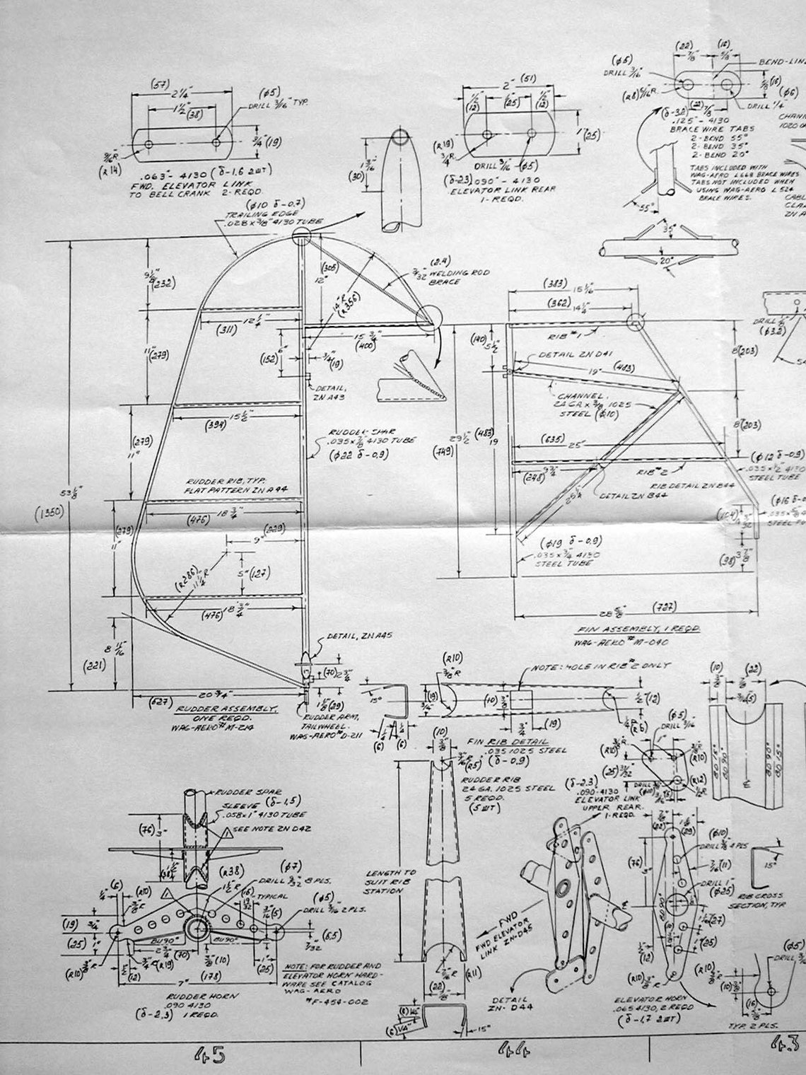 Piper Cub J-3 Aircraft Plans Two Place Plane Includes Plans Dimensions ...