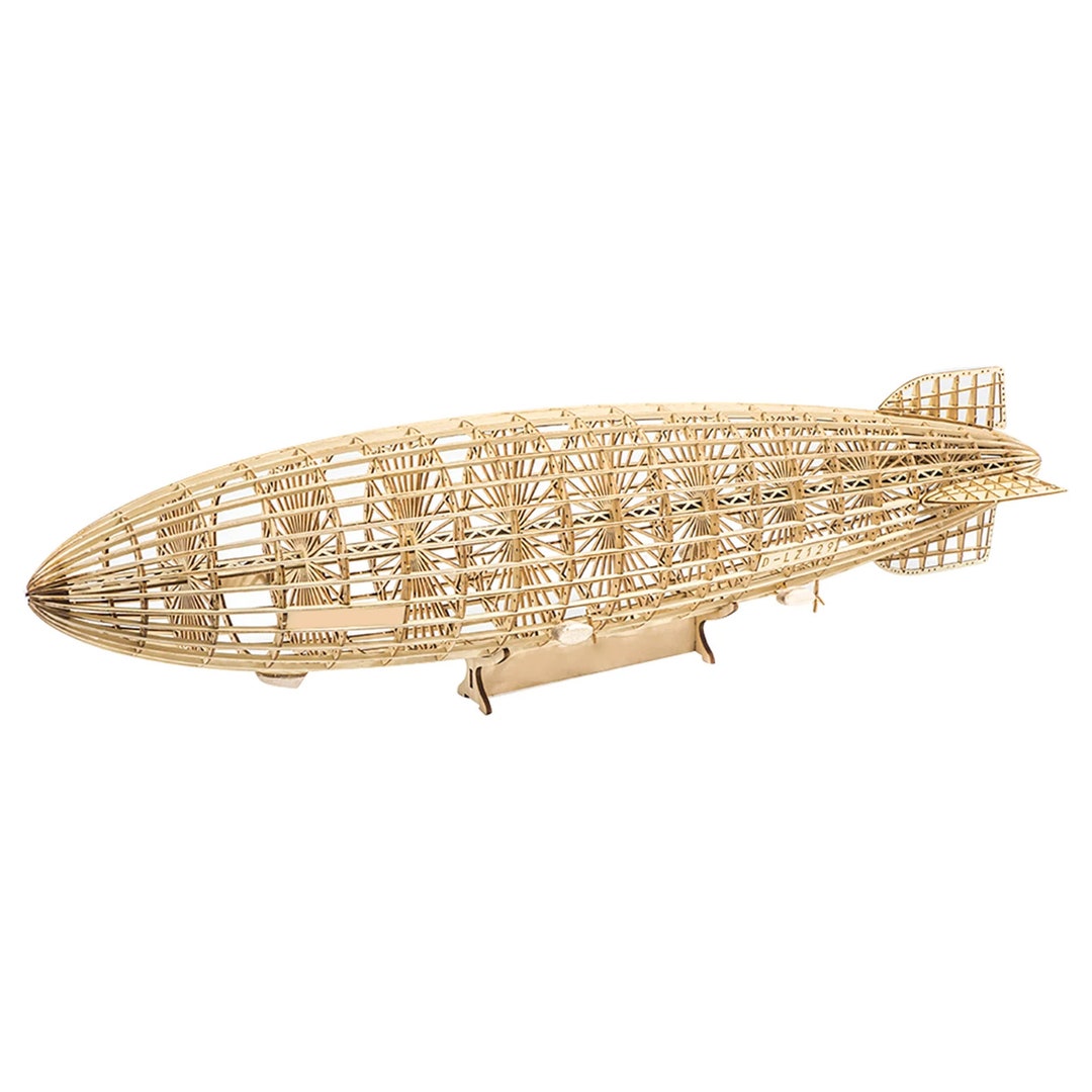 Hindenburg Blimp Zeppelin Airship Detail Scale Model Wood Puzzle DIY ...
